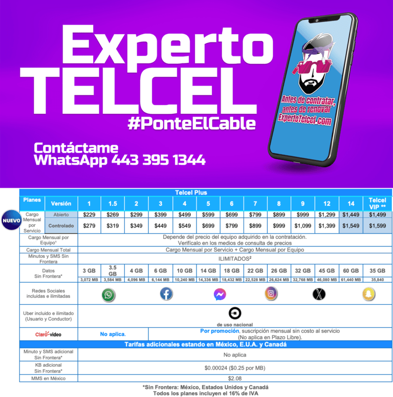 Planes Telcel - Experto Telcel